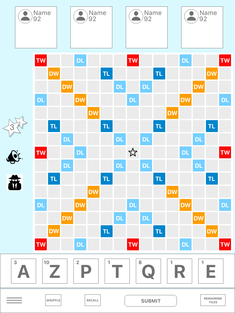 Scrabble Clone Game Design - draftsOfCode